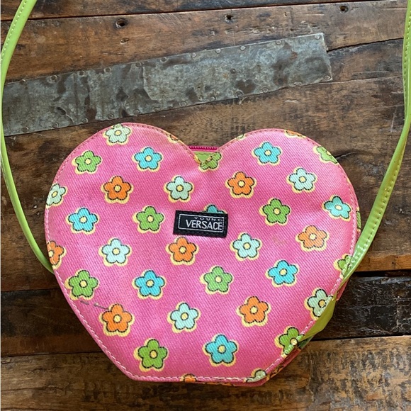 Versace | Accessories | Young Versace Heart Shaped Purse Vintageold ...